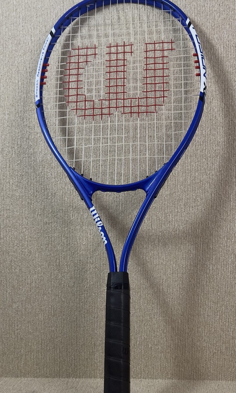Wilson Fusion XL Blue/White Tennis Racquet | eBay