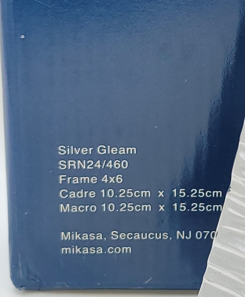 Vintage Mikasa 4 X 6 Silver Gleam Concave Curved Picture Frame • New | eBay