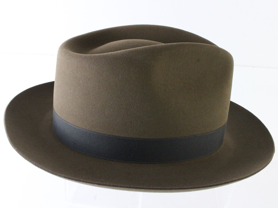 Stetson the Sovereign Mens Tawny Brown Felt Fedora W/ Feathers MULTIPLE ...
