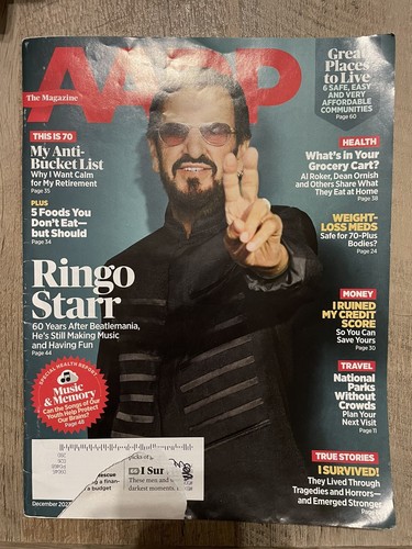 AARP Magazine December 2023 January 2024 Ringo Starr Cover | eBay