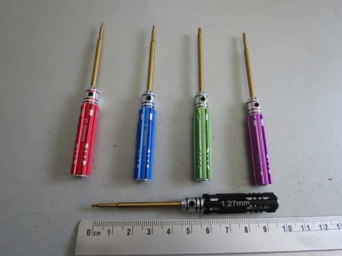 Ein Mini-Schraubendreher Imbus Inbus 0.9 1.27 1.3 1.5 oder 2 mmTiN ...