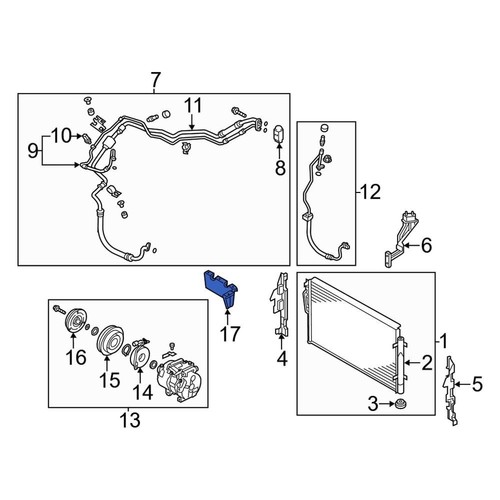 For Kia Sorento 2011-2015 Kia 2525325001 A/C Compressor Bracket | eBay