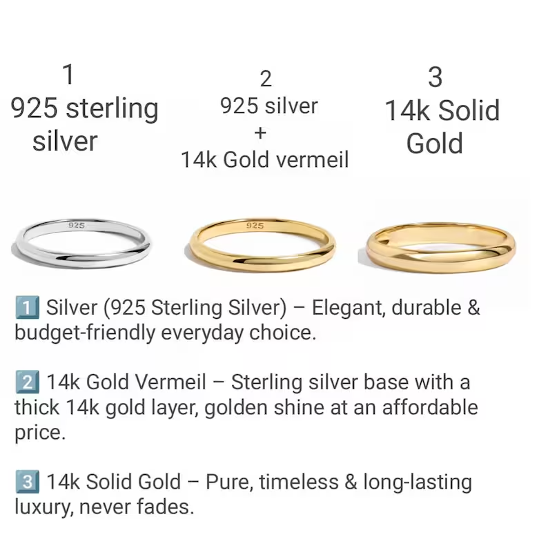 14k Gold Women's 5mm Flat Wedding Band / Classic Gold Band for Men ...