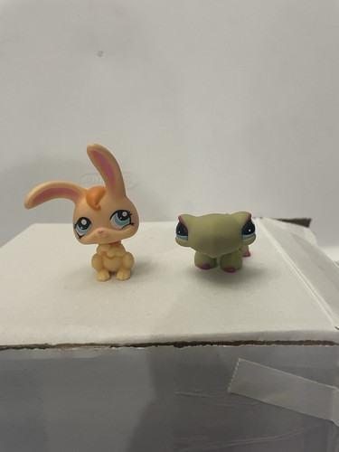 Littlest Pet Shop #1310 & #1311 “Tortoise and the Hare” Bunny and ...