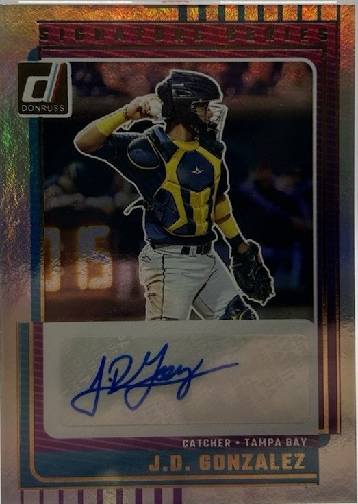 2025 Panini Donruss - Signature Series J.D. Gonzalez #SG-75 (AU, RC ...
