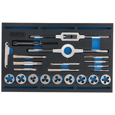 Draper Combination Tap and Die Set Metric and BSP EVA Foam Insert Tray ...