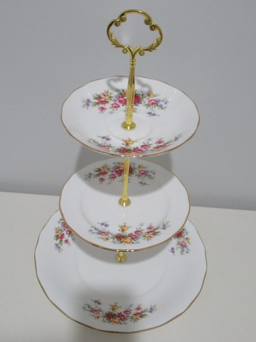 Large Matching 3 TIER CAKE STAND Queen Anne High Tea Party | eBay Australia