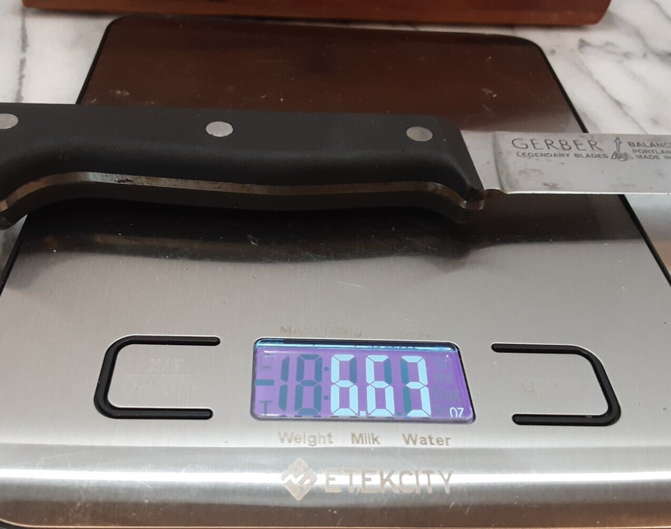 Gerber 7.5" Knife Balance Plus Butcher Knife Made In USA | eBay