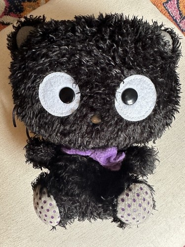 Rare 2009 Sanrio Black Chococat Plush W/ Purple Scarf 11” 8.5 | eBay