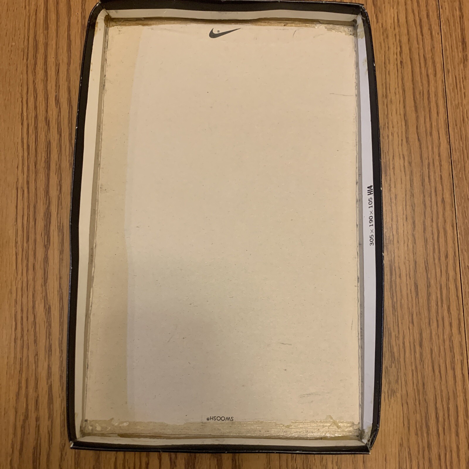 Air Jordan 1 Original Shoe Box Only. 4282. Size 7. BLK/RB (No shoes ...