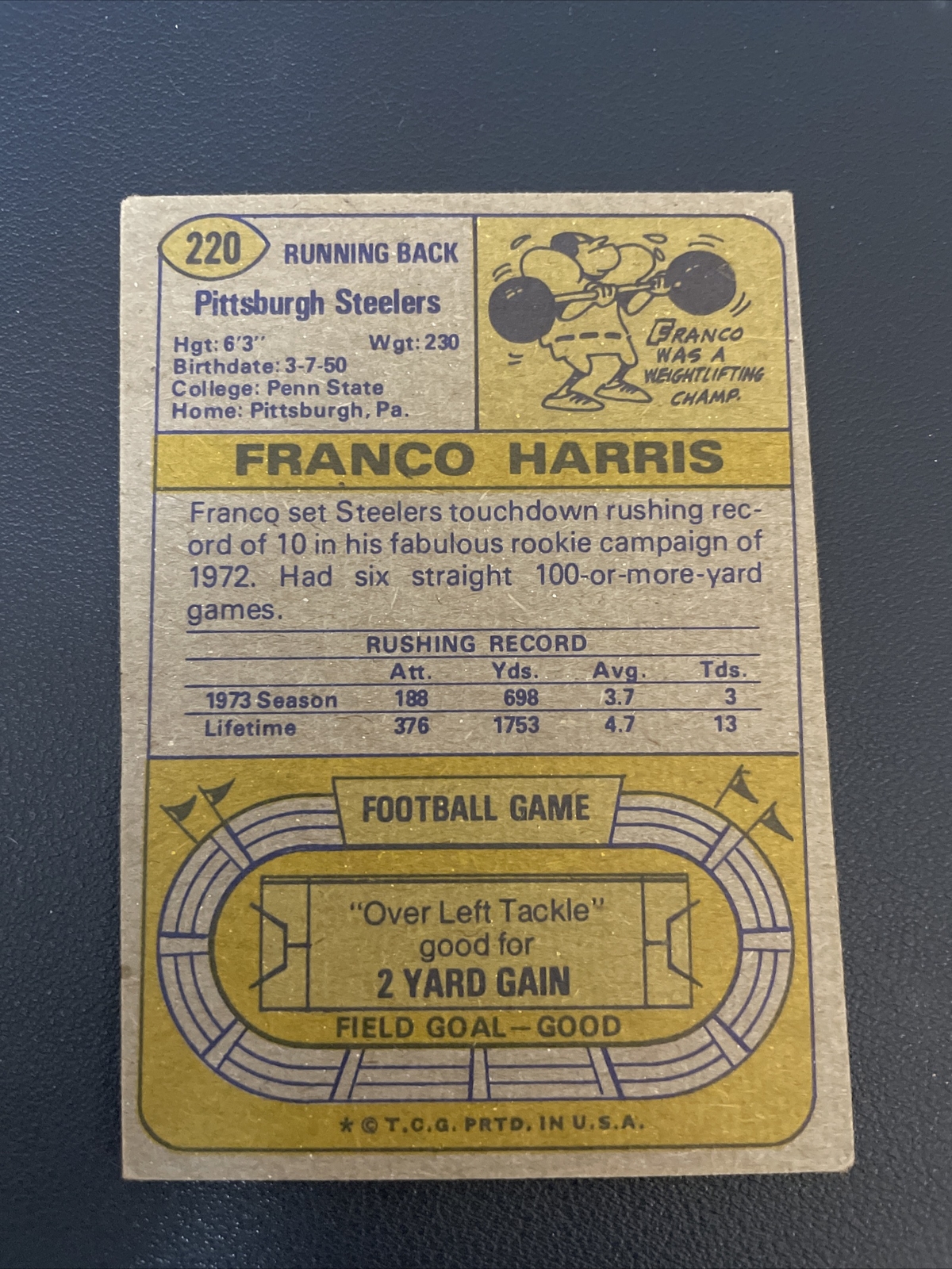 1974 Topps - #220 Franco Harris | eBay