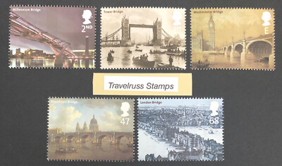GB 2002 MNH Bridges of London Mint Stamp Set SG2309 to 2313 with FREE ...