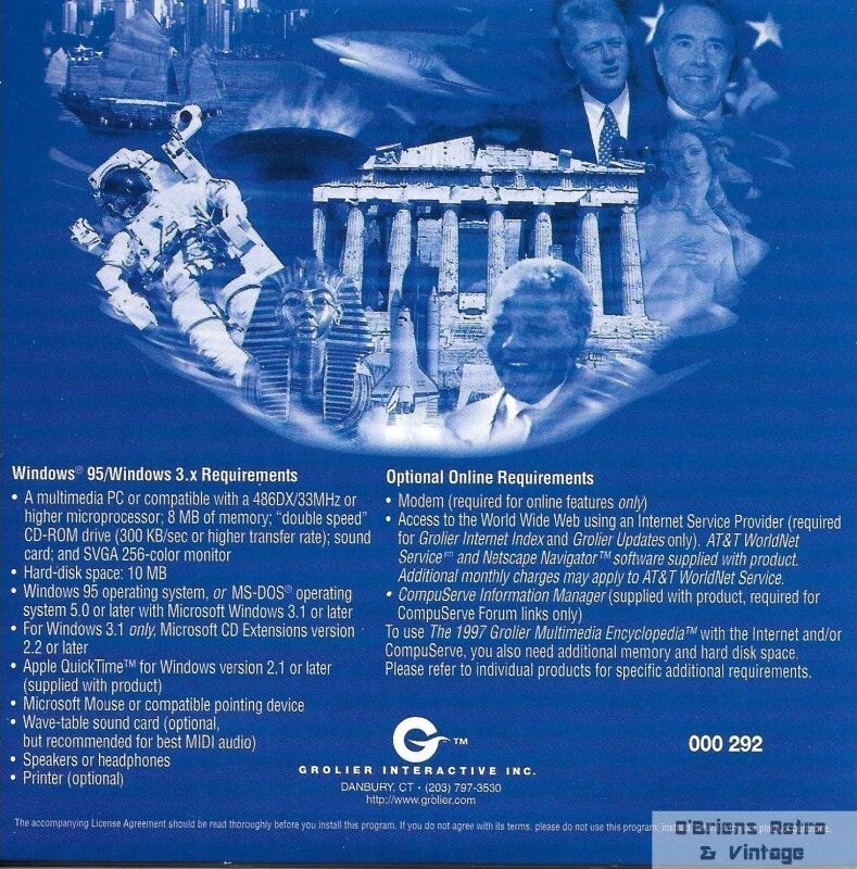 Grolier Multimedia Encyclopedia for Windows - 1997 - PC CD-ROM | eBay