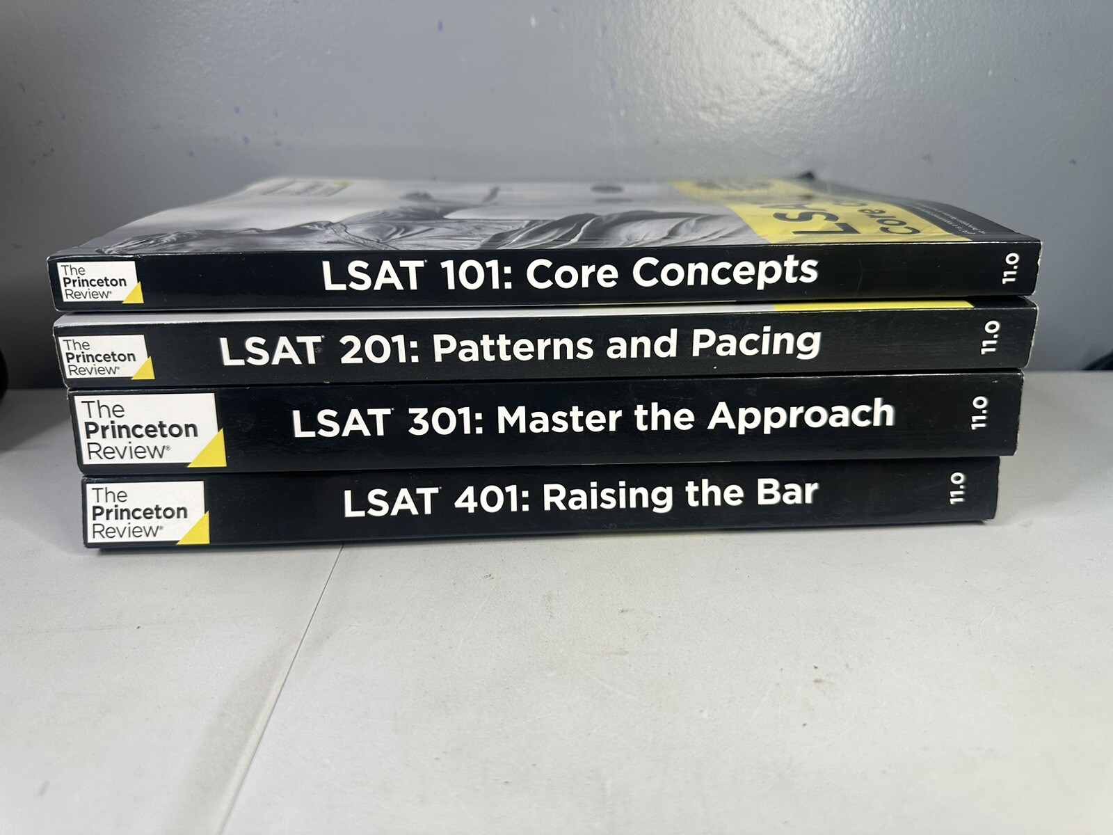 Princeton Review LSAT 101, 201, 301, 401 Exam Prep Book Set Version 11. ...