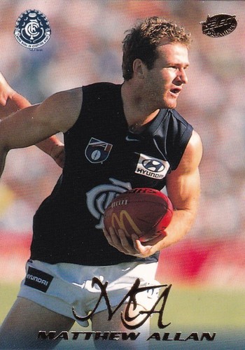AFL 1999 Select Carlton Blues - Matthew Allan Card No.132 | eBay