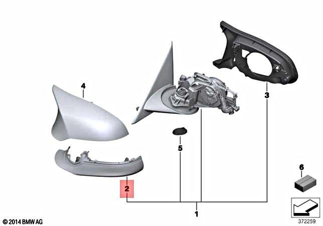Genuine BMW F30 F30N F31 F31N F32 F33 Lower Corner Light Left OEM ...