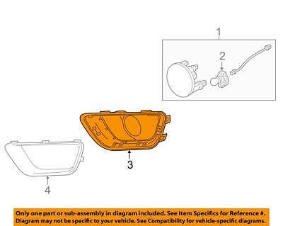 GM OEM 15-20 Colorado Front Lamps Fog Lamps-Trim Bezel 22891700 | eBay