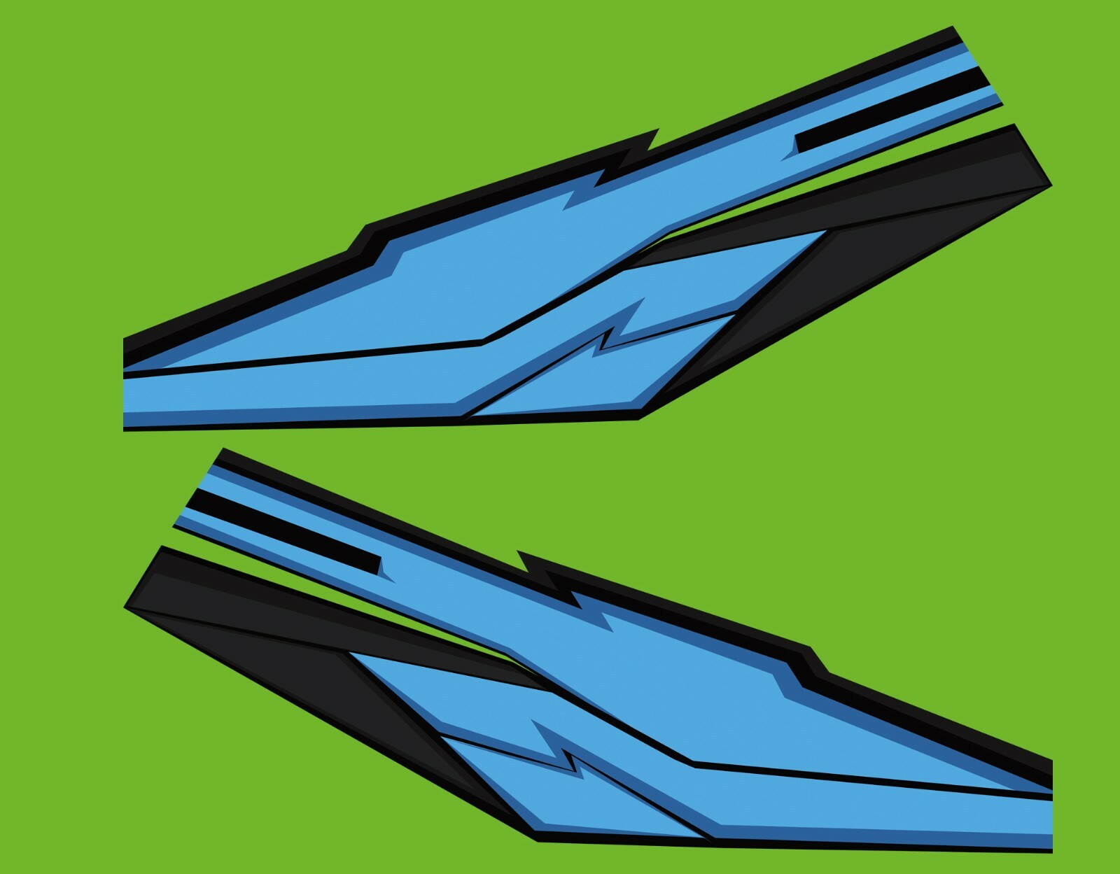 Livery Decal Abstract Stripe Racing Car Side Wrap Vinyl Sticker Fit Any ...