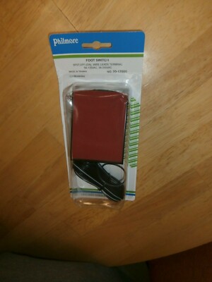 PHILMORE 30-17090 MOMENTARY FOOT PEDAL SWITCH W/10FT CORD PUSH TO TALK ...