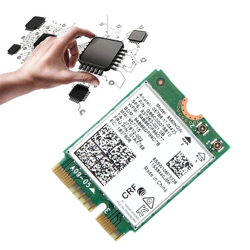 9560NGW WiFi Card+Antenna 1730Mbps Wireless | Grelly UK