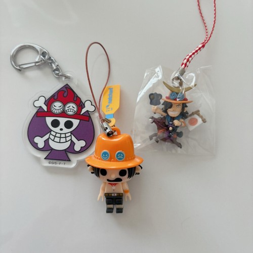 One Piece Ace Keychain Set | eBay