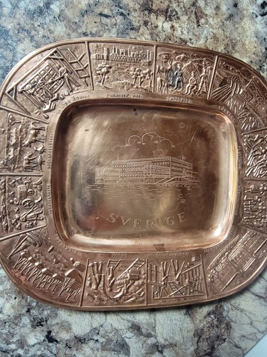 VINTAGE Swedish Copper Souvenir By NILS JOHN | eBay