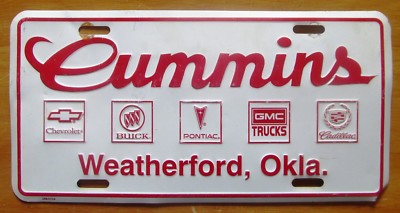 2009 CUMMINS CHEVY-BUICK-PONTIAC WEATHERFORD OKLAHOMA BOOSTER License ...