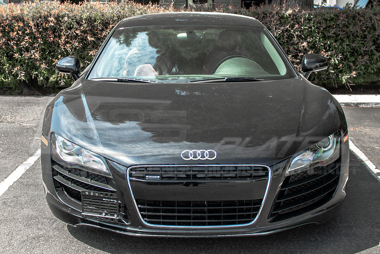 EOS Plate Front Bumper Tow Hook License Mount Bracket For 08-16 Audi R8 ...