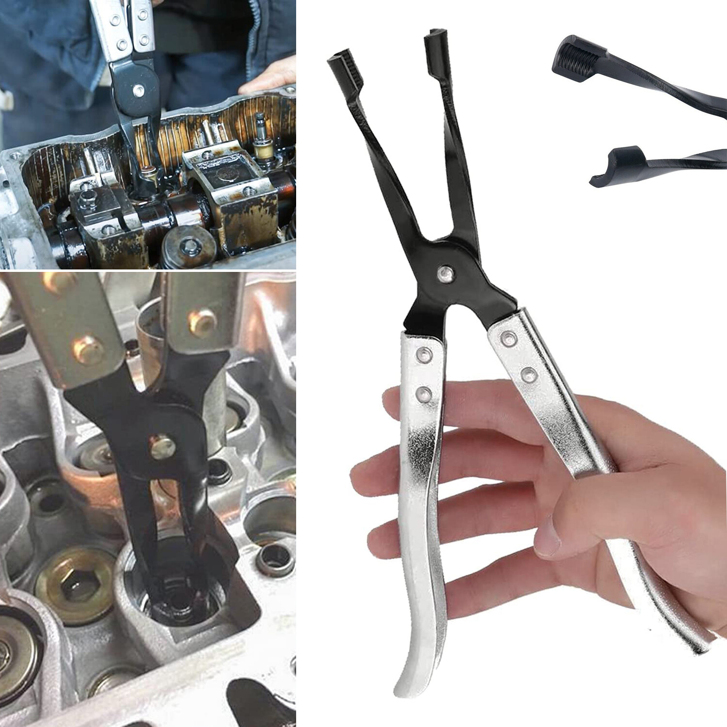 Valve Stem Seal Pliers Remover Tool HW0107/4” Jaw for Most Car Camshaft ...