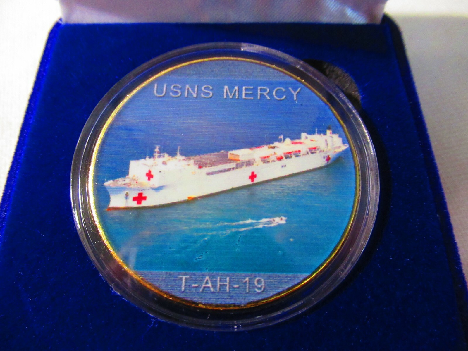 US NAVY - USNS MERCY / T-AH-19 Challenge Coin w/ Presentation Box | eBay