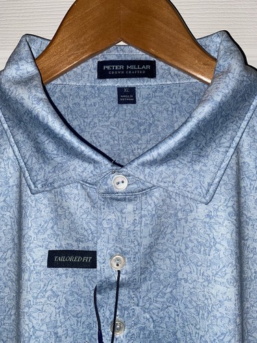 Peter Millar Crown Crafted Clean Shaven Performance Jersey Golf Polo X ...