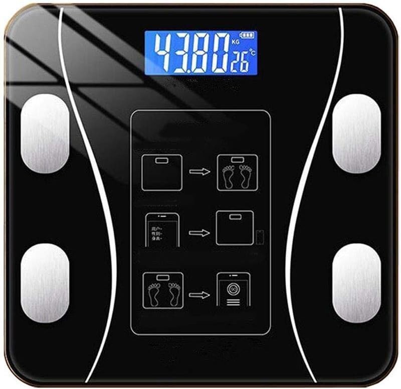 Digital Smart Bathroom Scale Weighing Bluetooth Body Fat BMI Monitor ...