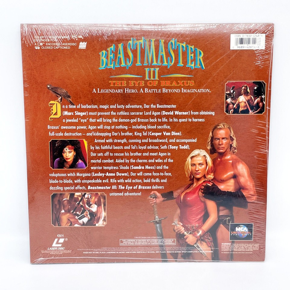 Beastmaster III The Eye Of Braxus Laserdisc Marc Singer New Sealed 1996 ...