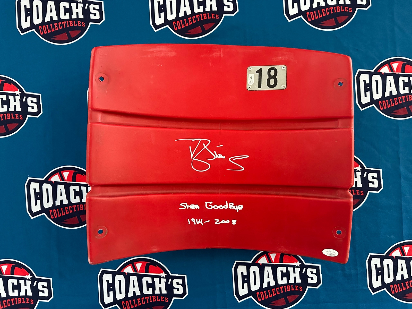 Darryl Strawberry Autographed Authentic Red Shea Stadium Seat Back #18 ...
