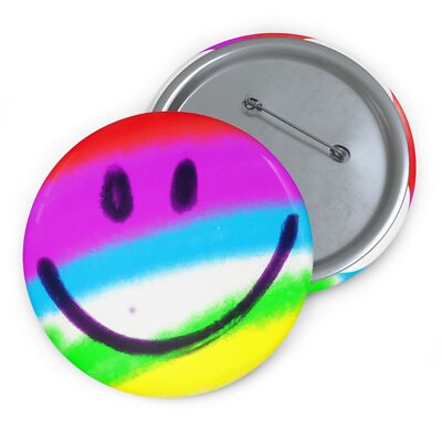 Custom Pin Button Metal Pin Back Badge Collectible Retro Happy Cool ...