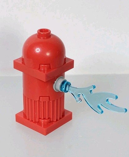 Lego Red Fire Hydrant Firefighter City Water Stream Brick | eBay