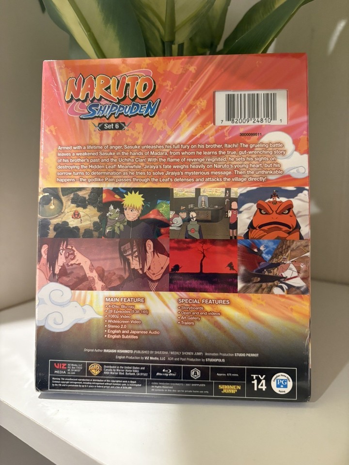 Naruto Shippuden Set 6 [New Blu-ray] Boxed Set Anime Viz Media ...