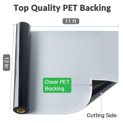 Black Permanent Vinyl - Glossy Black Adhesive Vinyl Roll for All ...