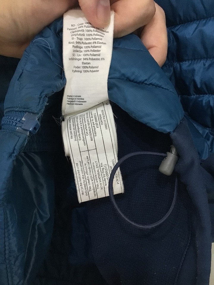 Rab Jacket Mens Size UK L Blue Puffer Cirrus Flex Pertex Primaloft ...