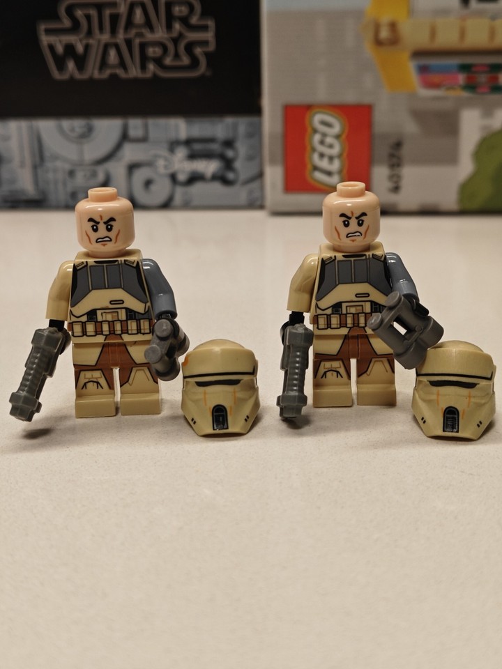 2x Star Wars Scarif Stormtrooper (Captain) Shoretrooper Custom Lego ...
