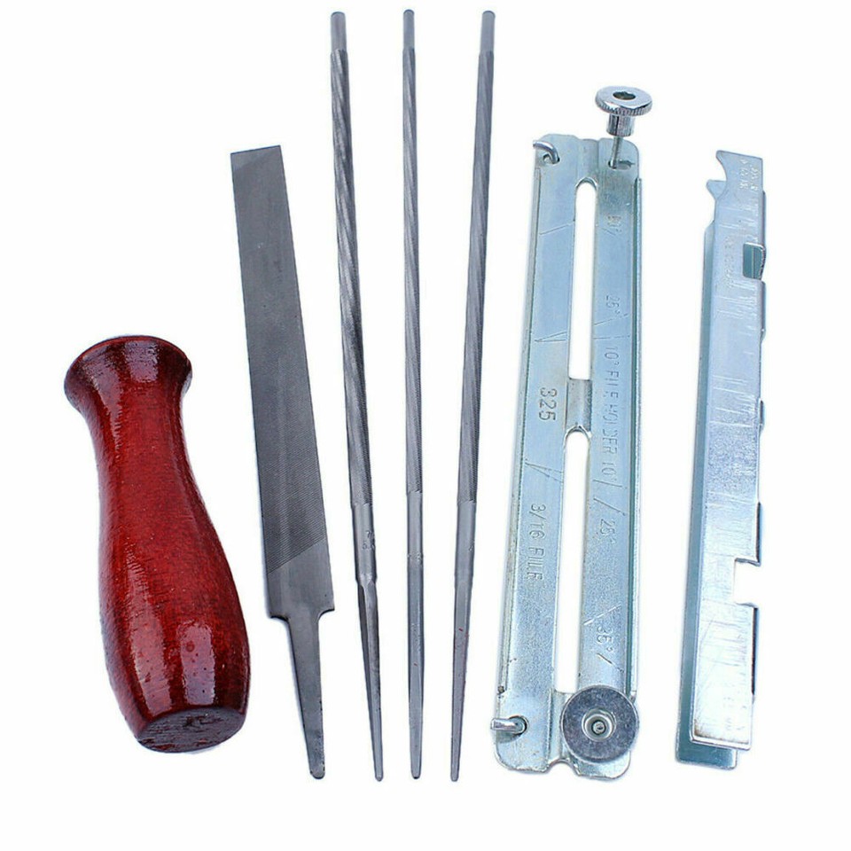 Chainsaw Sharpening File Filing Kit Chain Sharpen Saw Files Tool For ...