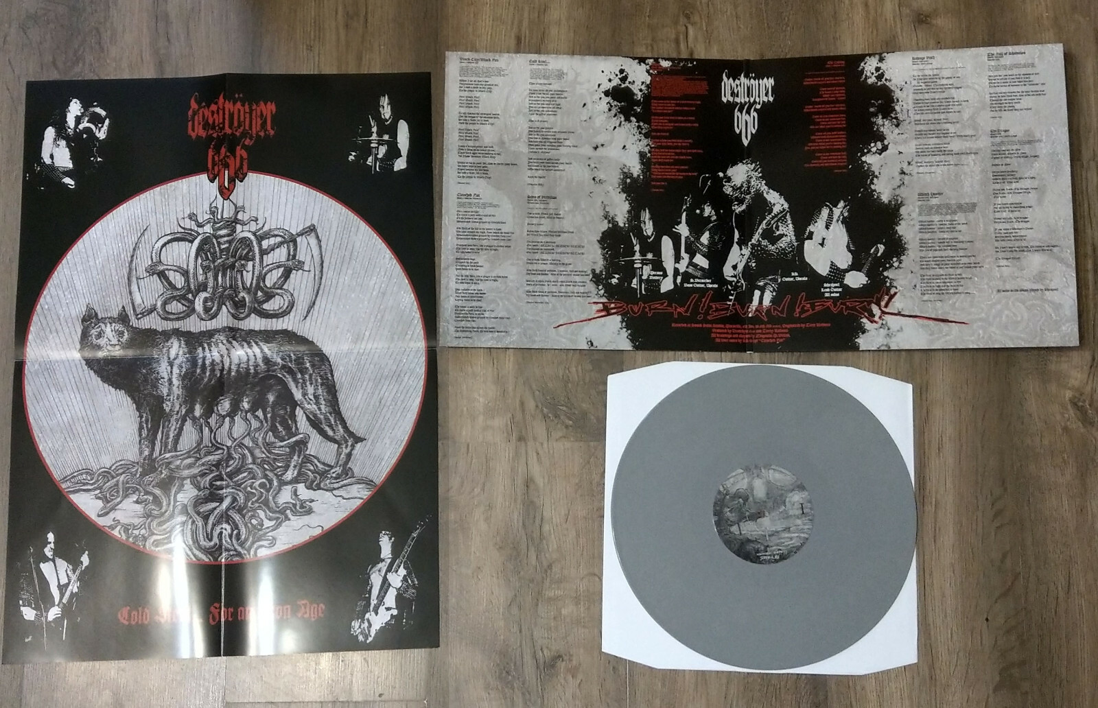 DESTROYER 666 ‎– Cold Steel...For An Iron Age (Grey Vinyl) 250 Copies ...
