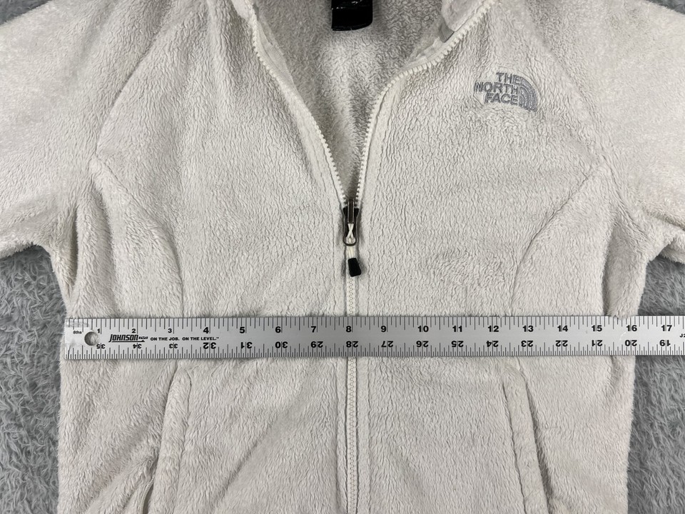 The North Face Jacket Women Extra Small White Full Zip Mock Neck Poly ...