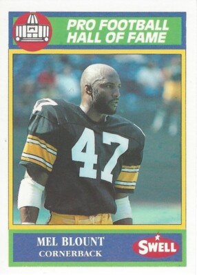 1990 Swell Pro Football HOF Greats #39 Mel Blount Pittsburgh Steelers ...