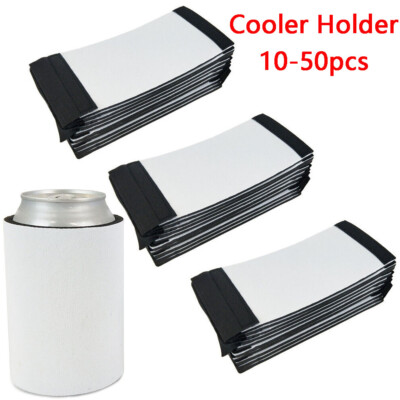 UP 50X Foldable Blank Can Stubby Cooler Holder Sleeve Sublimation Heat ...