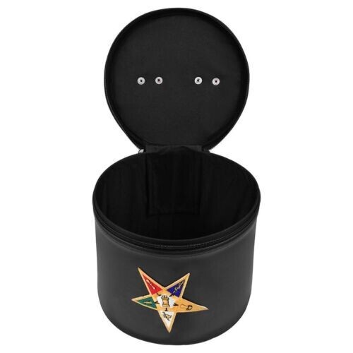 Black OES Fez Case-Imitation Leather With OES Emblem-Order of the ...