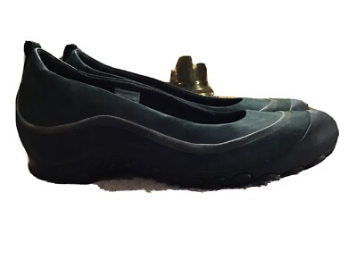 Women’s Merrell Plaza Ballet Shoes Size 10 Blue Leather Slip On ...