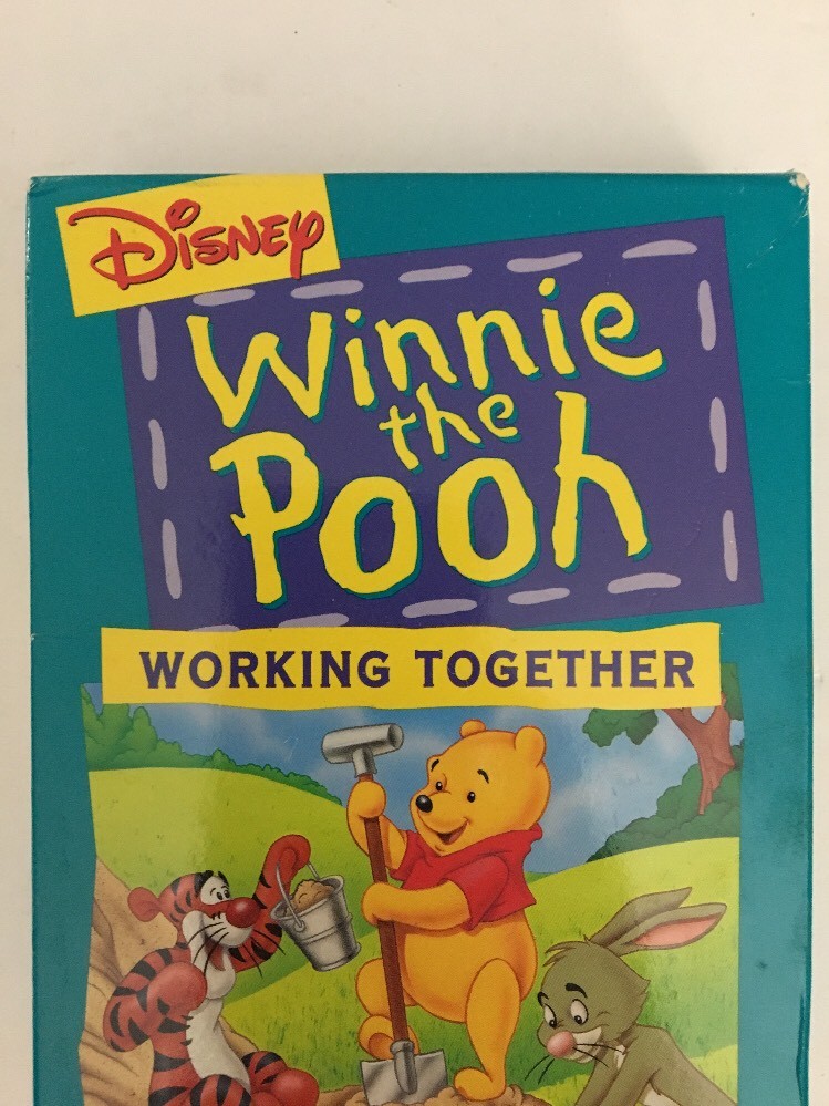Disney Winnie The Pooh Working Together VHS Learning-TESTED-RARE-SHIP N ...