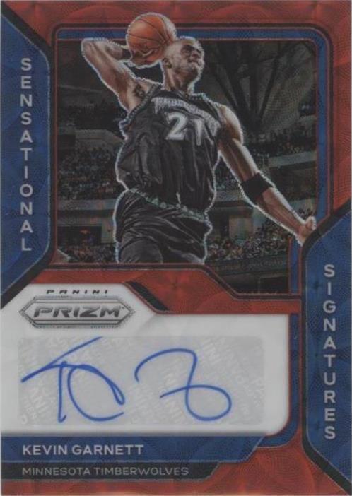 2020-21 Panini Prizm - Sensational Signatures Kevin Garnett #SS-KGA ...