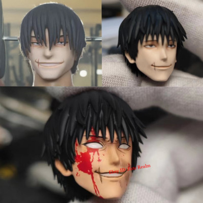 1/12 Jujutsu Kaisen Fushiguro Toji Head Carving For 6" Romankey Figure ...